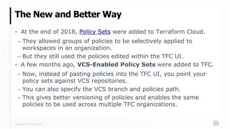 Using Sentinel Policies Across Multiple Terraform Cloud Organizations Ppt