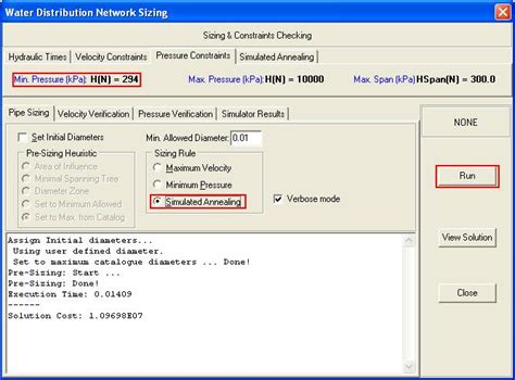 Waternetgen Epanet Extension Pipe Sizing Water Simulation