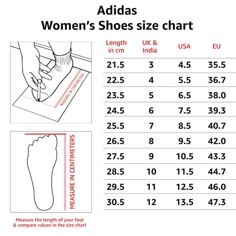 Adidas Shoe Size Chart Australia Free Printable Download