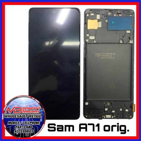 LCD For Samsung A71 original with frame | Lazada PH
