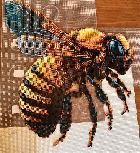 Perler Beads Artwork Big Pixel Art Ideas Perler Beads Ideas Pattern Bee