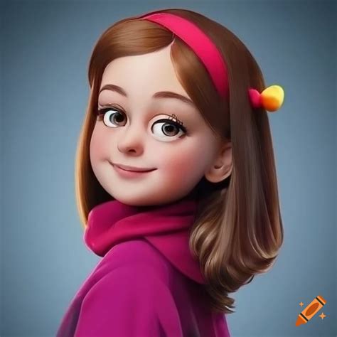 Detailed Portrait Of Mabel Pines From Gravity Falls On Craiyon