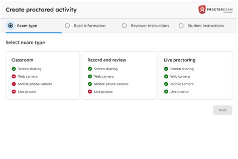 Configuring A Proctored Exam ProctorExam