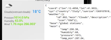 weather app by example teaches json and api use