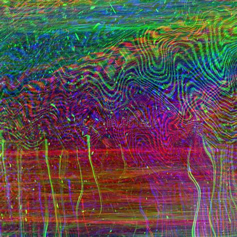 Glitch Universe Background Old TV Screen Error Digital Pixel Noise Abstract Design Photo