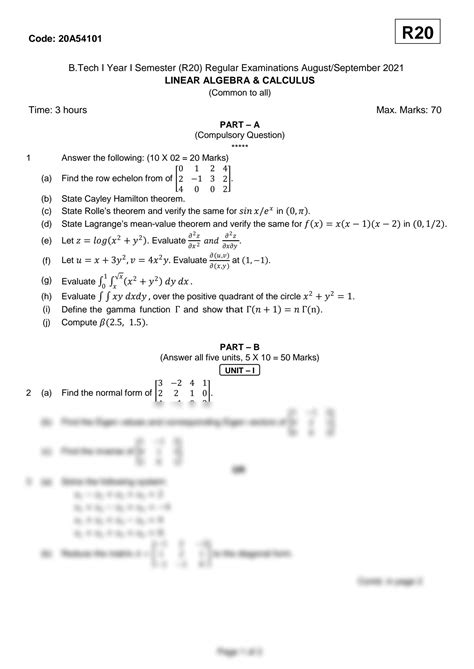 SOLUTION A Linear Algebra Calculus Studypool