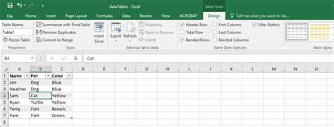 Creating Accessible Data Tables In Microsoft Excel Help Illinois State