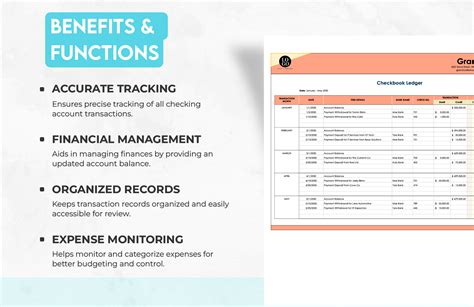 Checkbook Ledger Template In Excel Google Sheets Download Template Net