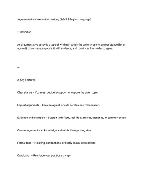 Argumentative Composition Pdf