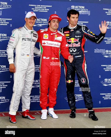 Fernando Alonso Mark Webber And Michael Schumacher British Grand Prix