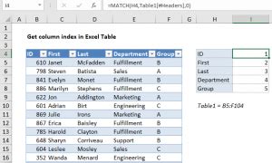 Get Column Index In Excel Table September Excel Office