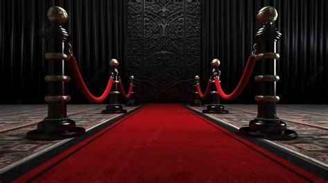 Vip 개념은 대담한 빨간색 로프 장벽과 플러시 레드 카펫이 있는 우아한 아랍어 문을 3d 렌더링합니다 입구 입구 게이트 아랍어 배경 배경 일러스트 및 사진 무료