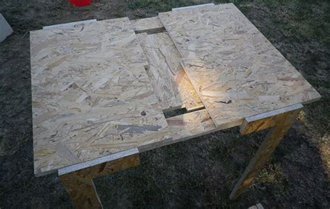 Diy Osb Table Chairs On Behance