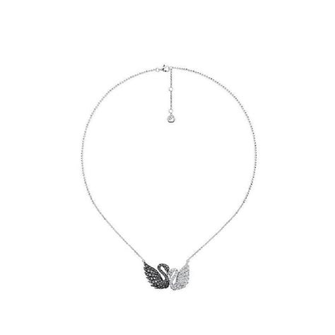 Swarovski Double Swans Necklace For Sale At 1stdibs