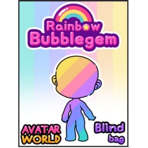 Paper Doll Avatar World X Rainbow Bubblegem Blind Bag Blindbag Mainan Education Toys Surprise