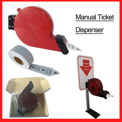 Manual Ticket Queuing Dispenser Ticket Queuing Number Management Machine For Counter With 1 Roll