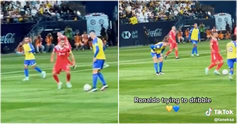 Cristiano Ronaldo Video Of Al Nassr Star Thinking Hes Messi V Al Wehda Flipboard