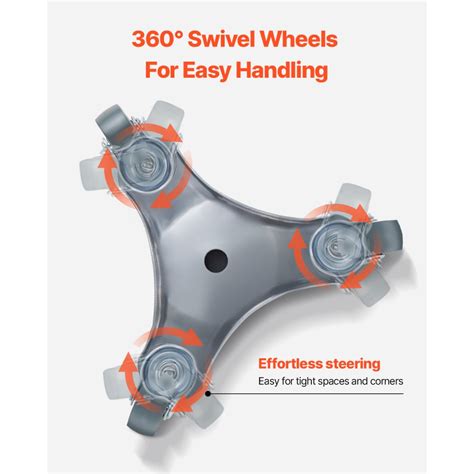 Vevor Furniture Dolly 4 Pcs Steel Tri Dolly Set Furniture Mover 440 Lbs