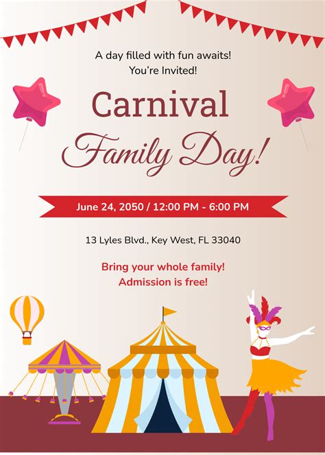 Carnival Wedding Invitations