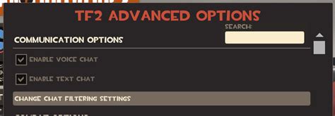 Tf2 Feature Request A Search Bar For The Advanced Options Menu