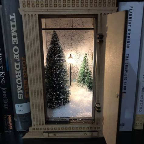 Narnia Themed Book Nook Shelf Insert Diy Alley Book Nook Kit Book Shelf
