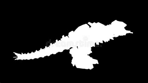 mechrex robot look around alpha matte side loop 3d rendering animation