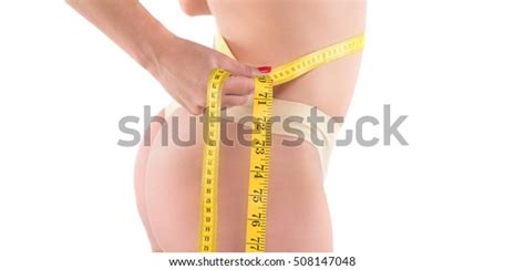 Sexy Body Beautiful Woman Measuring Tape 스톡 사진 Shutterstock