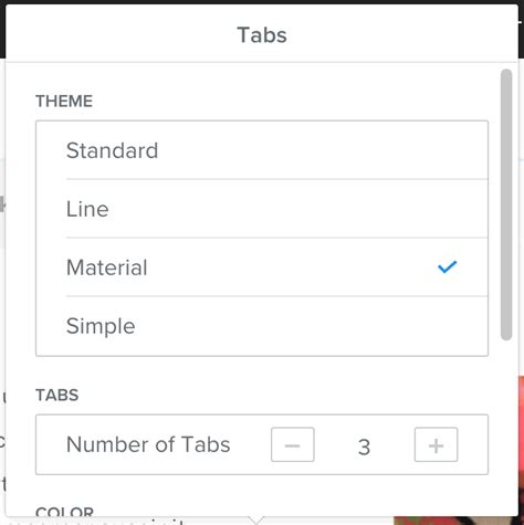 Tabs Weebly Support US