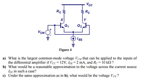 Solved What Is The Largest Common Mode Voltage Vcm That Can