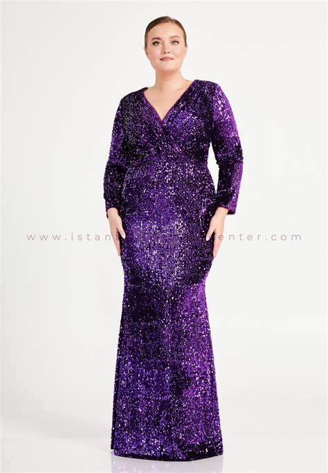 Plus Size Purple Evening Gowns