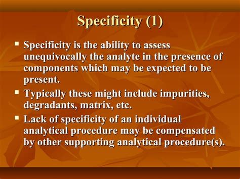 Analytical Method Validation Ppt