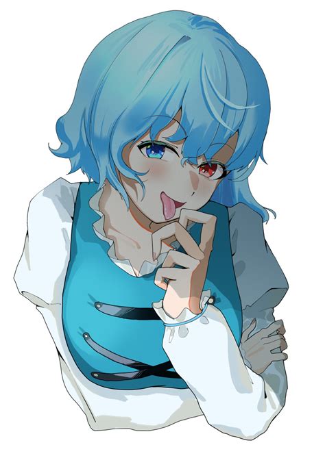 Safebooru 1girl Absurdres Arm Under Breasts Blue Eyes Blue Hair