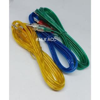Jual Kabel Audio Transparan M Kabel Audio Hp Ke Speaker Jack Mm Audio Rca In