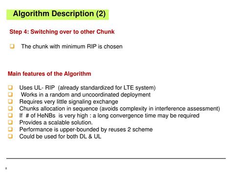 Ppt Self Organized Spectrum Chunk Selection Algorithm For Local Area