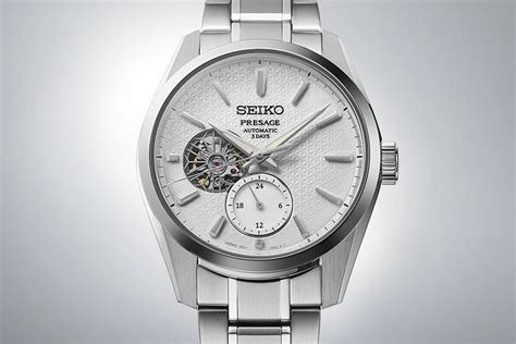 New Seiko Presage Sharp Edged Open Heart Features A 3 Day Power Reserve