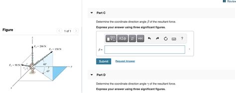 Solved II Review Part A Determine The Magnitude Of The Chegg Com