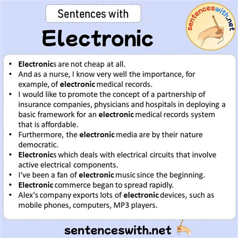Electronic Device Example Sentence At Laura Kiek Blog