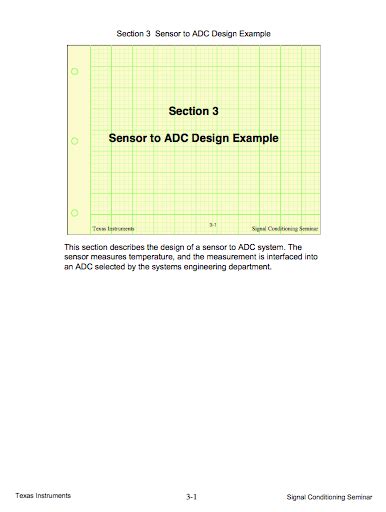 Sensor To ADC Design Example MiXeDsIgNaL
