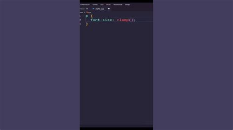 css clamp function shorts youtube