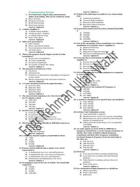 communication systems pdf