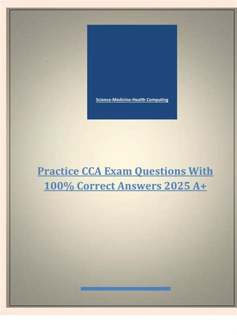 Practice Cca Exam Questions With 100 Correct Answers 2025 A Practice Cca Stuvia Us