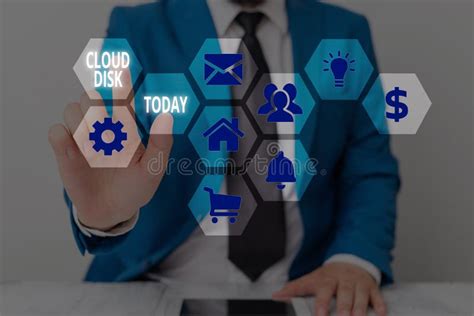 Handwriting Text Writing Cloud Disk Concept Meaning Web Base Service