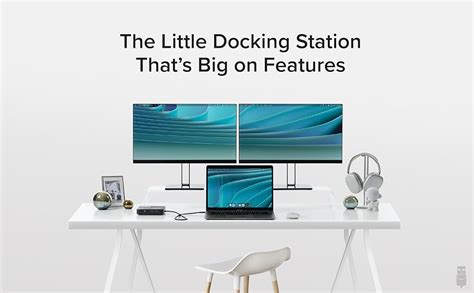Plugable In USB C Docking Station Dual Monitor Dual HDMI Dock Is Compatible With Mac And