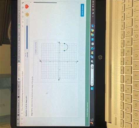 Solved Step 2 Of 2 Determine The Domain And Range Of The