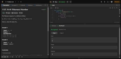 Day 87 Of 100daysofcode N Th Tribonacci Number Rahul Jaswal Posted