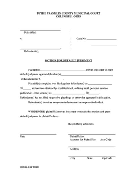 Motion For Default Judgment Complete With Ease Airslate Signnow