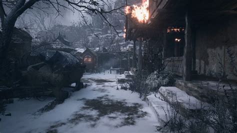 Resident Evil Village Dark Snowy Village Resident Evil Village Town
