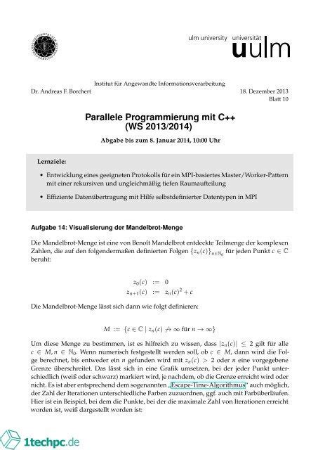 Die Grundlagen Der Parallelen Programmierung In C