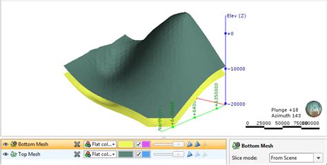 Mesh From Thickness Values