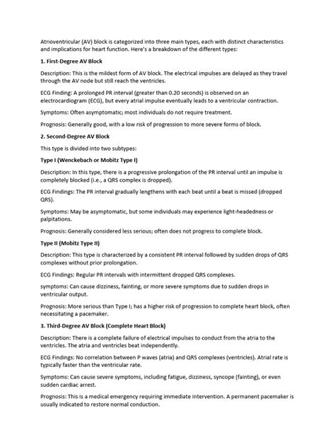 Atrioventricular Block Disease Pdf